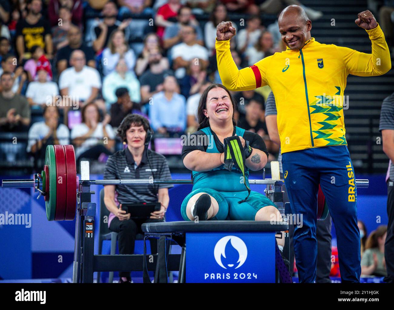Paris, France. 07th Sep, 2024. Paralympics, Paris 2024, Weightlifting, Women, 73kg, Final, La ...
